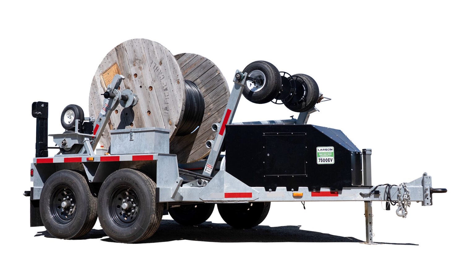 Larson Cable Trailers electric fiber optic cable installation trailer ...