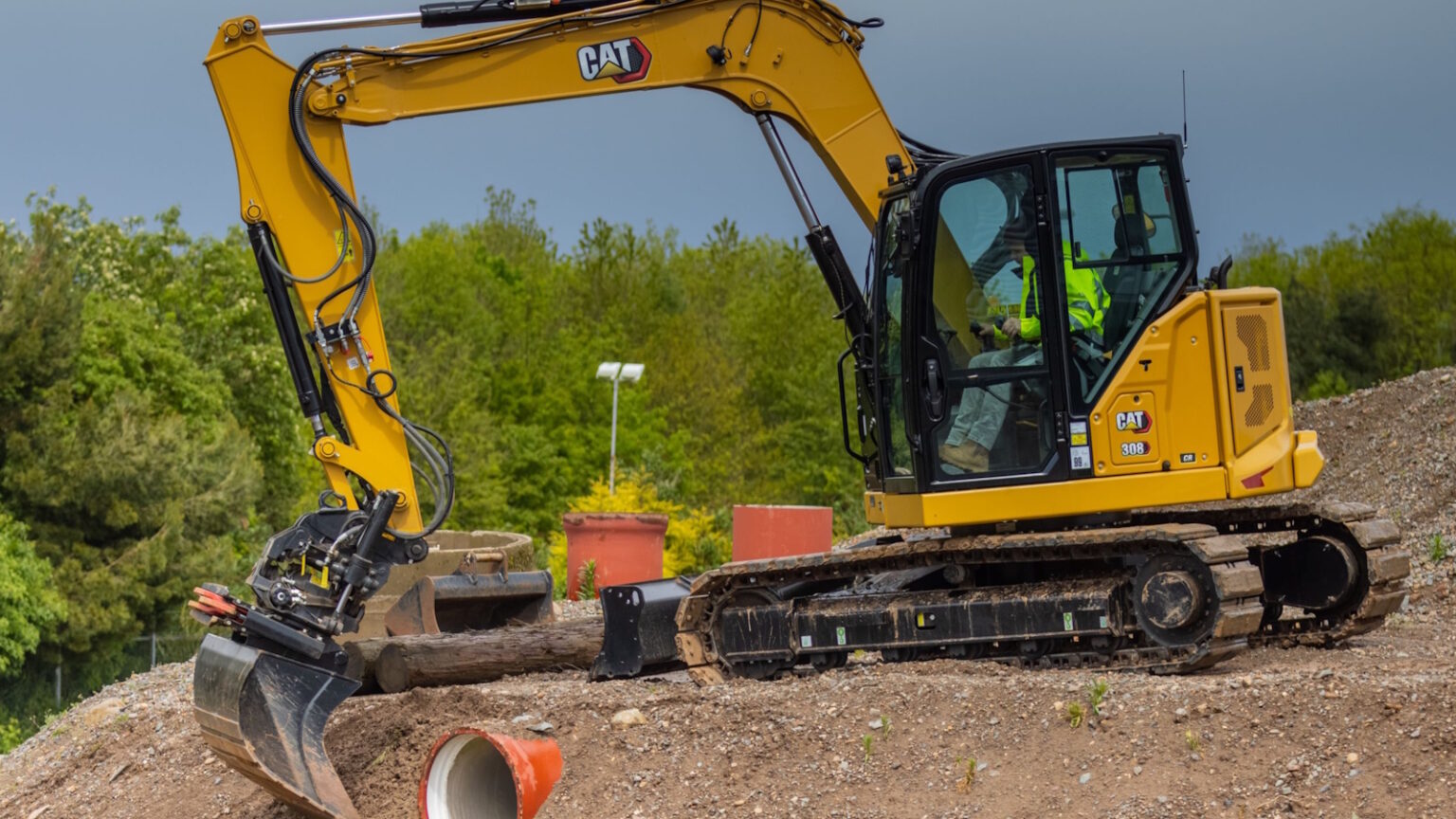 Caterpillar fixed boom mini excavator – Rental Management Media Group